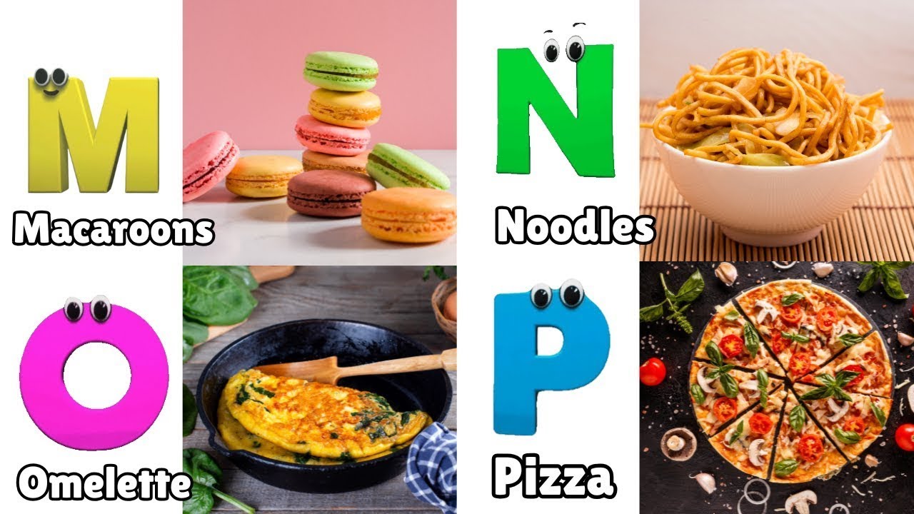 Food Alphabet Song for Kids | Food ABC Song | Phonics for Kids | Learn ...