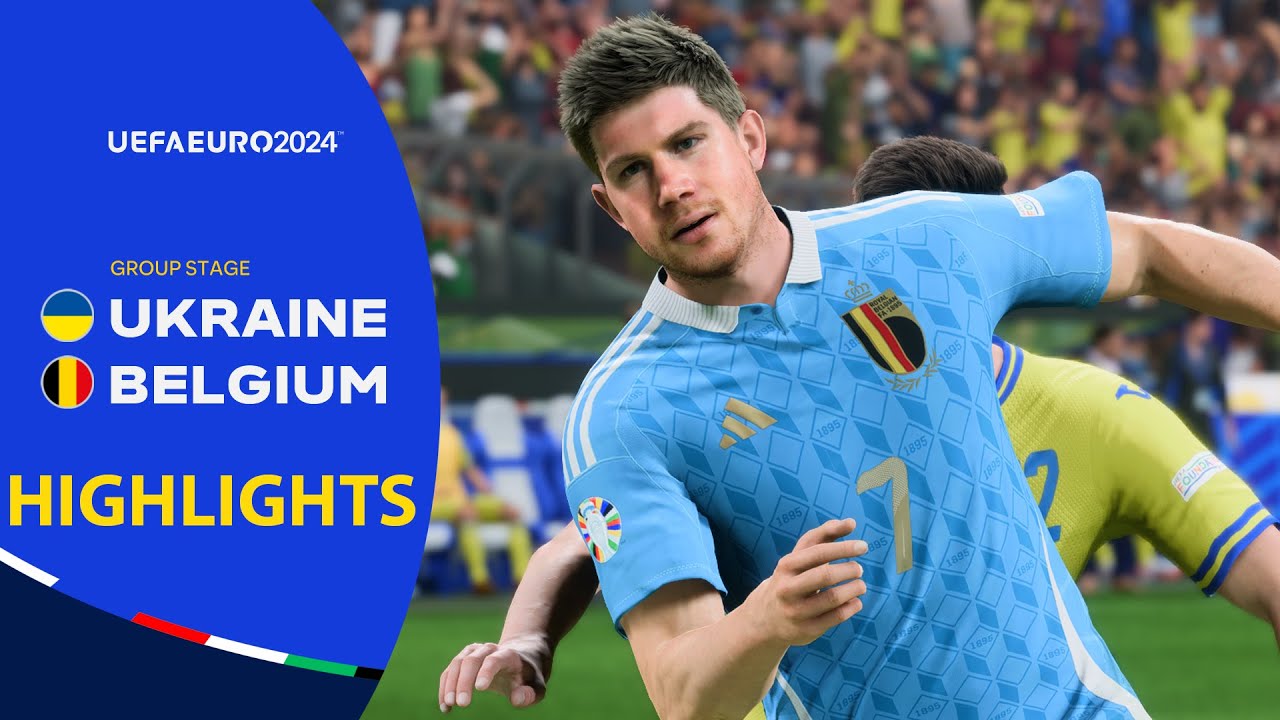 Belgium Vs Ukraine Match Highlights R3 Euro 24 - YouTube