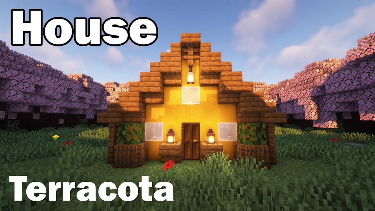 Minecraft: How to build a Nice Terracotta House - YouTube