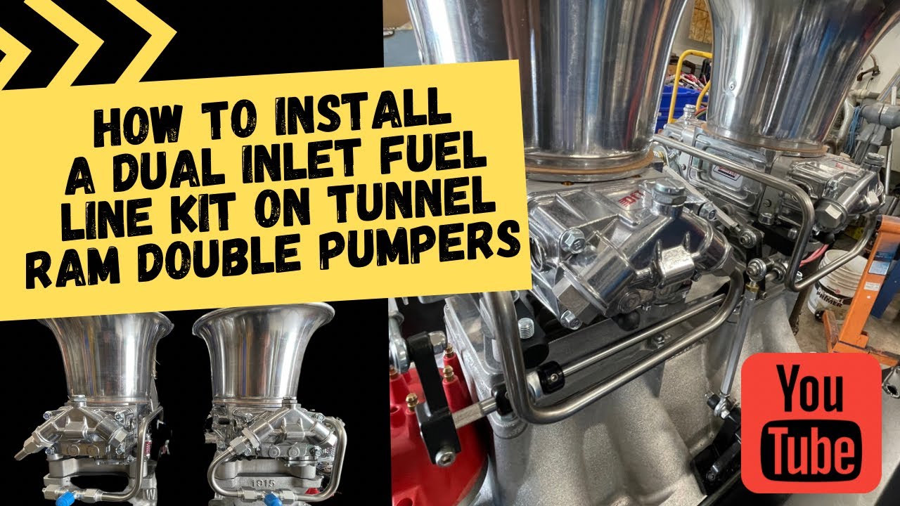 How to Install a Dual Inlet Fuel Line Kit on Holley Double Pumpers ...