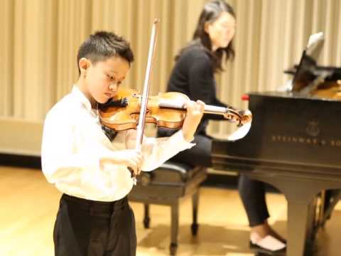 Banjo and Fiddle - William Kroll, Nathan Gendler, 9, on 1/2 size violin ...