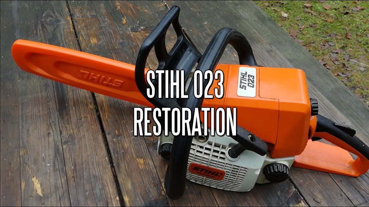 Stihl 023 old chainsaw restoration, cleaning and upgrade. - YouTube