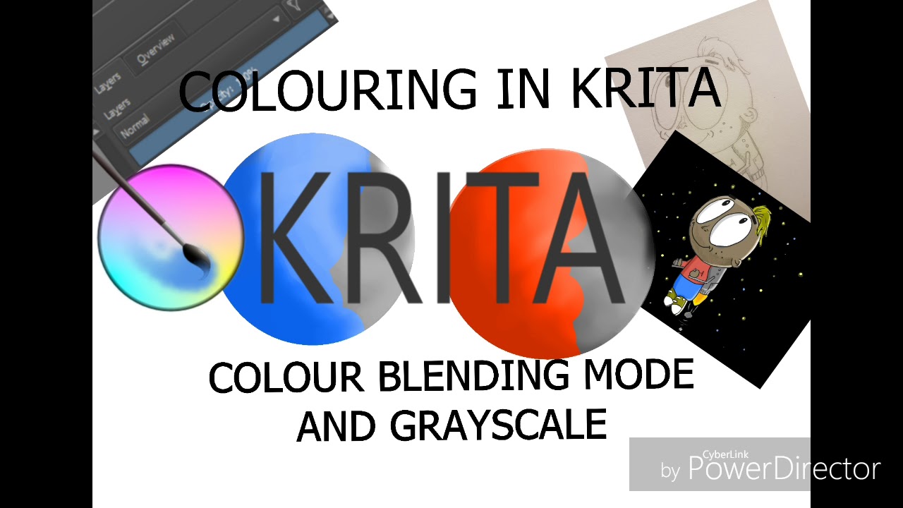 Colouring in krita - YouTube