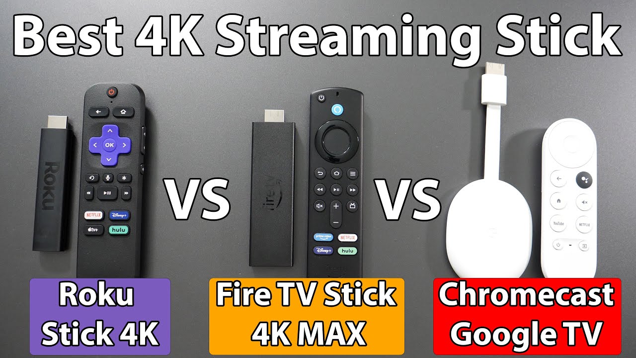 (NEW) Roku Streaming Stick 4K vs (NEW) Firestick 4K Max vs Chromecast ...