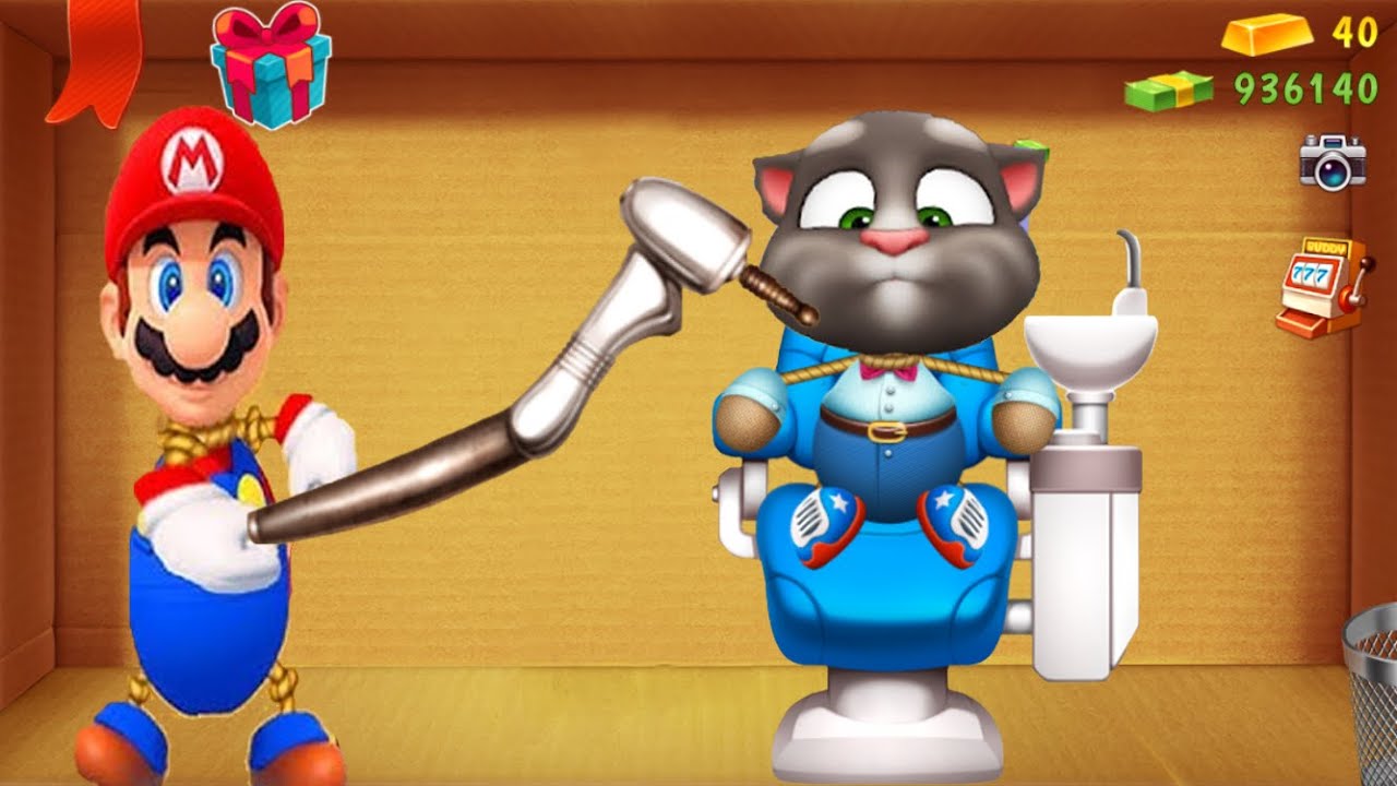 SUPER MARIO vs MY TALKING TOM | Kick The Buddy - YouTube