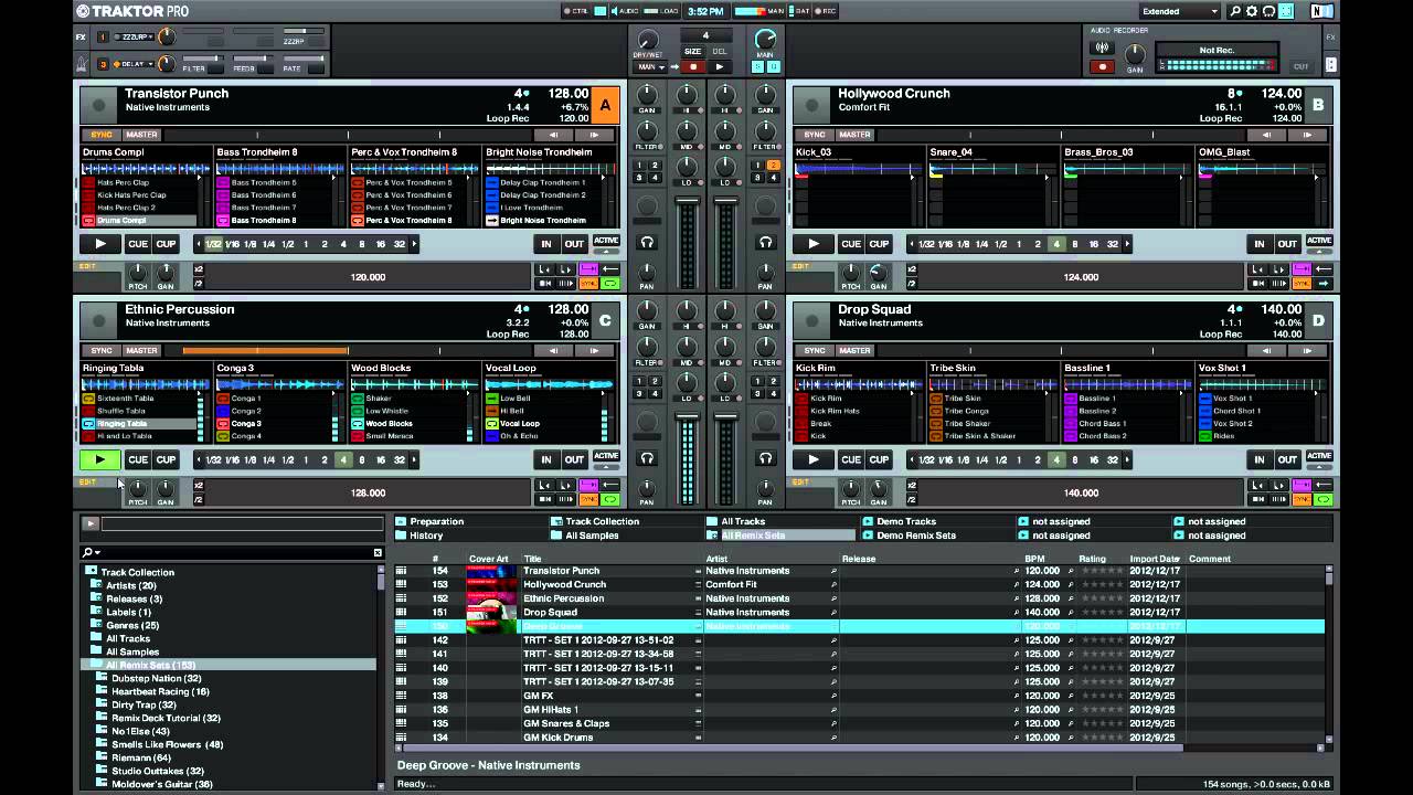 DEMO Native-Instruments: 5 FREE DJ Remix Sets for TRAKTOR's Remix Decks - YouTube
