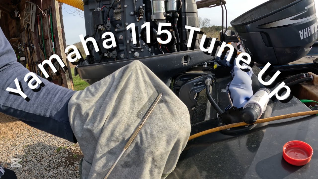 YAMAHA 115 Boat Outboard Tune Up EAFC Pump - YouTube