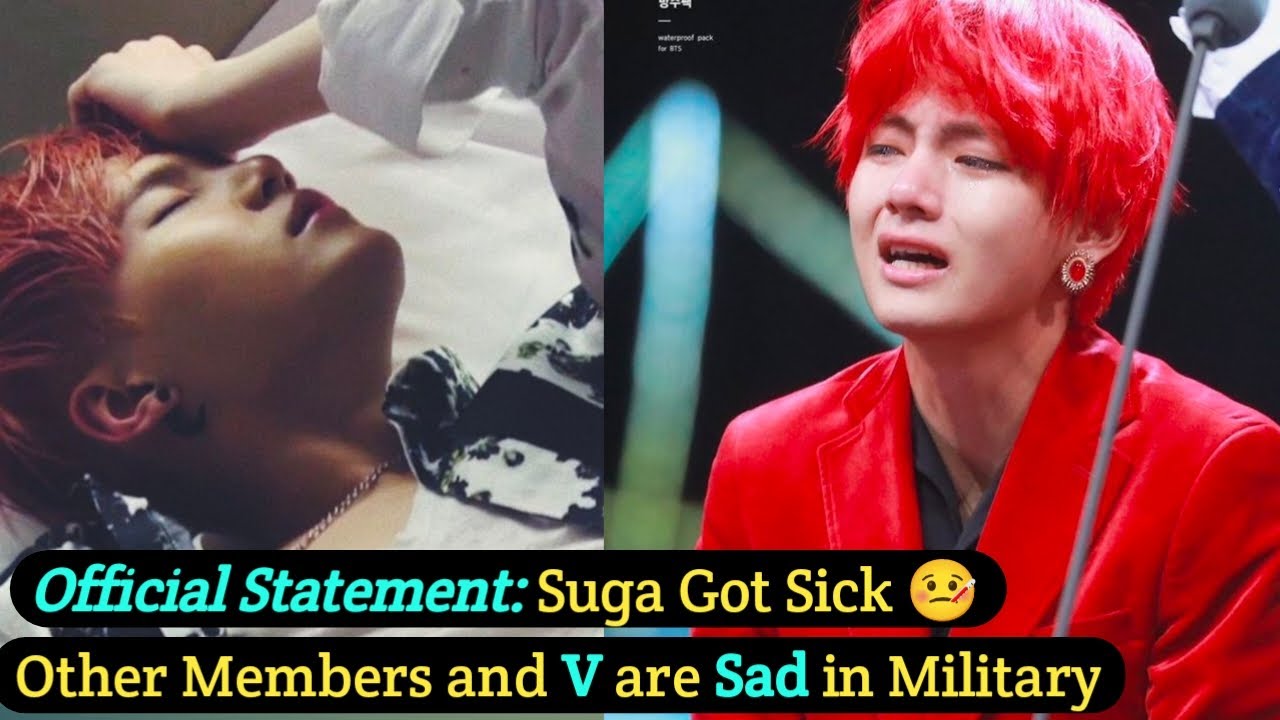 Shocking!! Suga Got Sick!! Kim Taehyung is worried about Suga ...