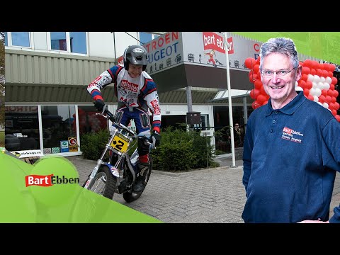 Biketrial demo Rick Koekoek stand Bart Ebben Specialist Citroën Peugeot onderdelen