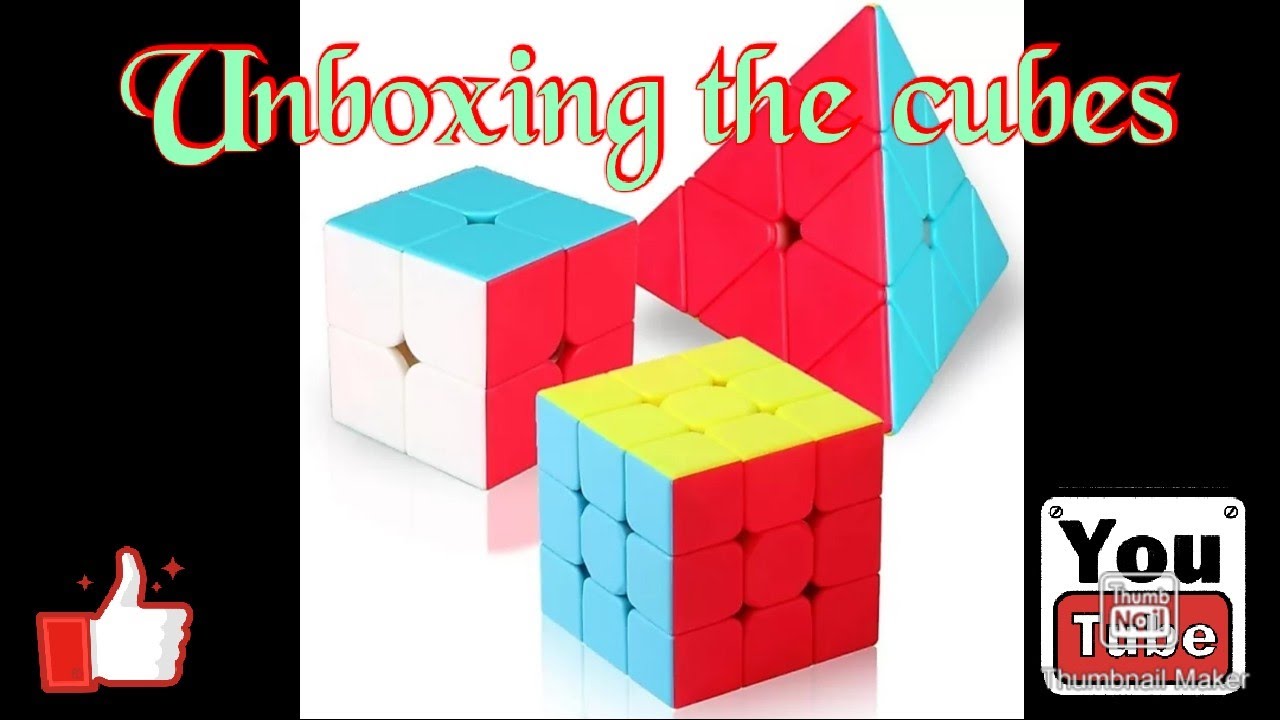 Unboxing the 2x2, 3x3, pyramid cube - YouTube