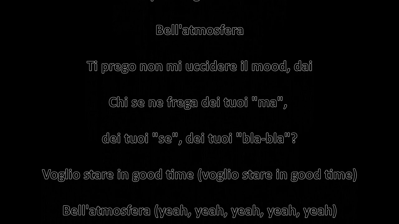 Ghali - Good times (testo, lyrics, karaoke) brano 2020 - YouTube