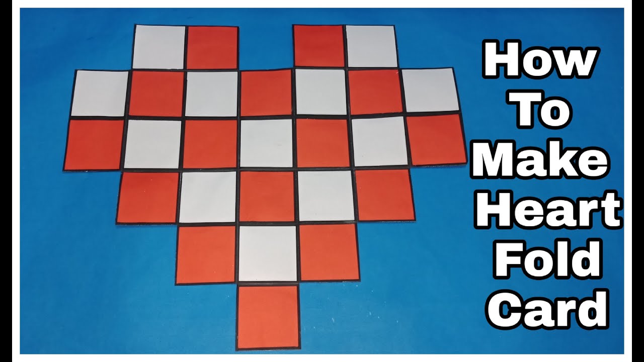 How To Make Heart Fold Card Tutorial / Diy Cards For Scrapbook ...