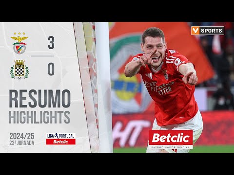 Resumo: Benfica 3-0 Boavista (Liga 24/25 #23)
