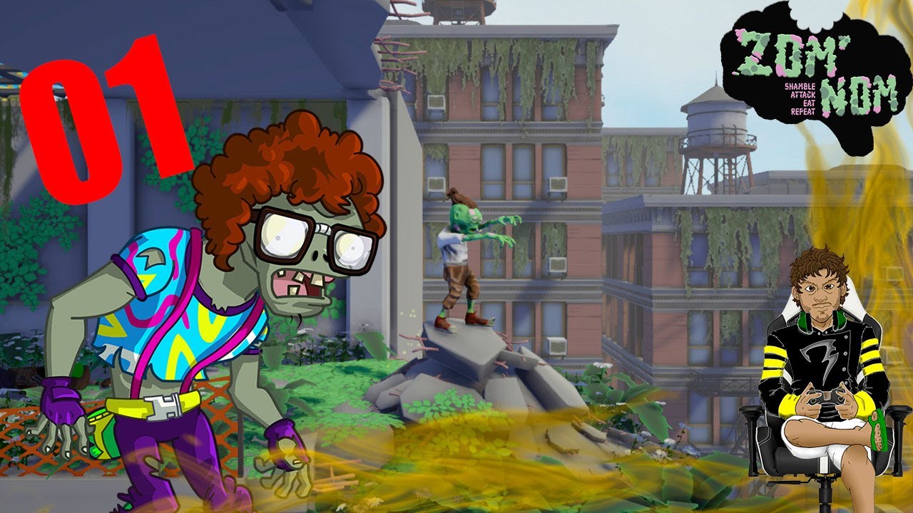 VIREI UM ZUMBI E DESTRUÍ A CIDADE - ZOM NOM - YouTube