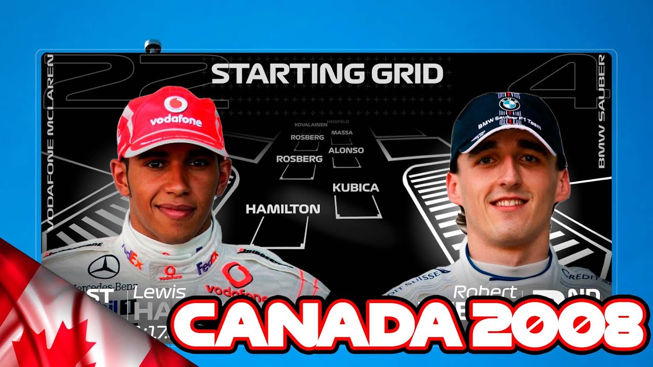 F1 2008 CANADIAN GP STARTING GRID | 2024 GRAPHICS - YouTube