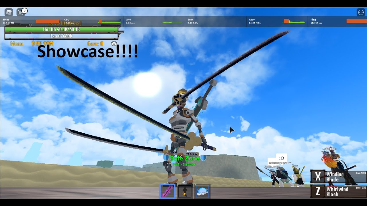 atk (Authentic triple katana) Showcase!!!!! l king legacy - YouTube