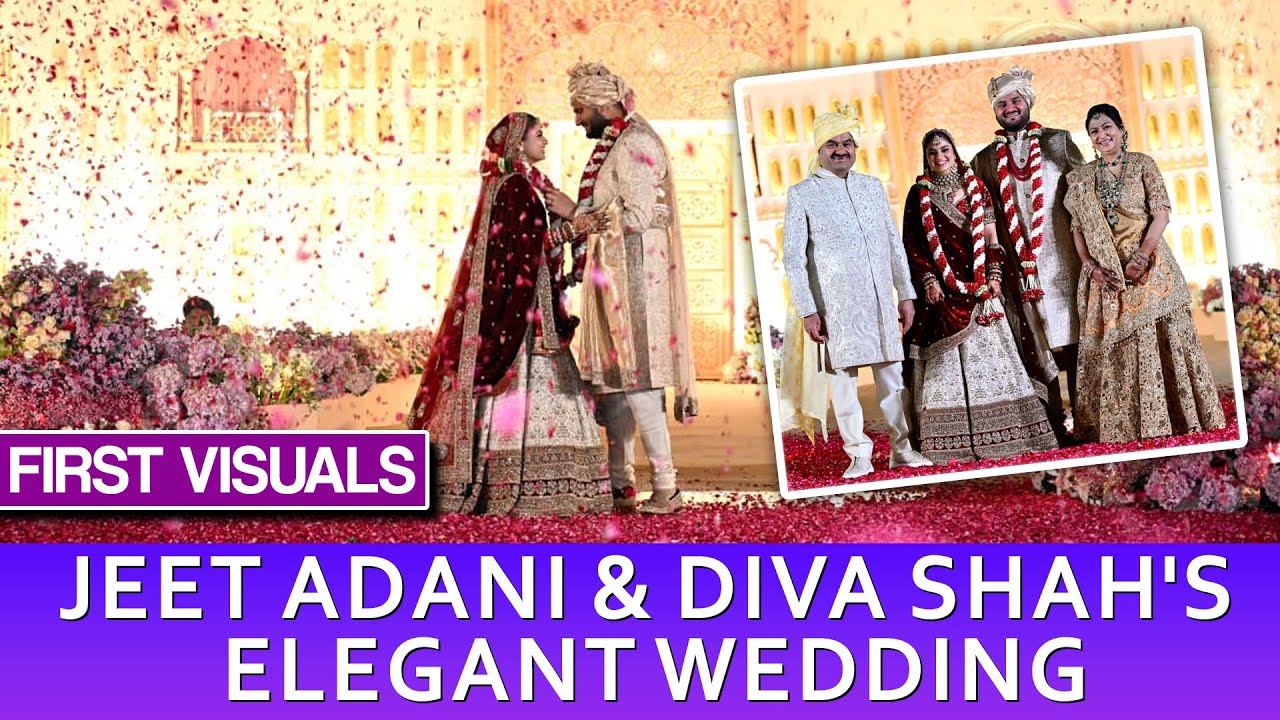 Jeet Adani Wedding Video | First Visuals Of Jeet Adani And Diva Shah's ...
