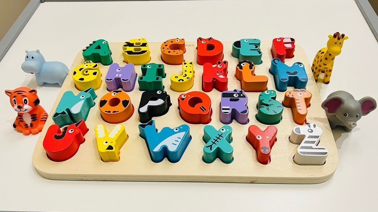 Animal Alphabet Toy Learning For Kids Animal Videos Learn ABC’s ABCD ...