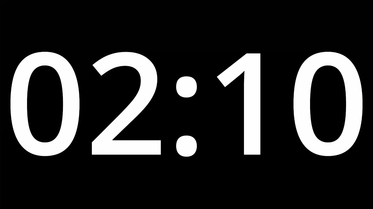 02 MINUTE 10 TIMER with alarm - 130 second COUNTDOWN Clock Alarm - YouTube