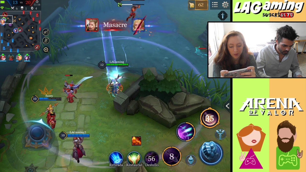 Jugando AoV con Andrea | Arena Of Valor | Tel'Annas y Astrid | AoV ...