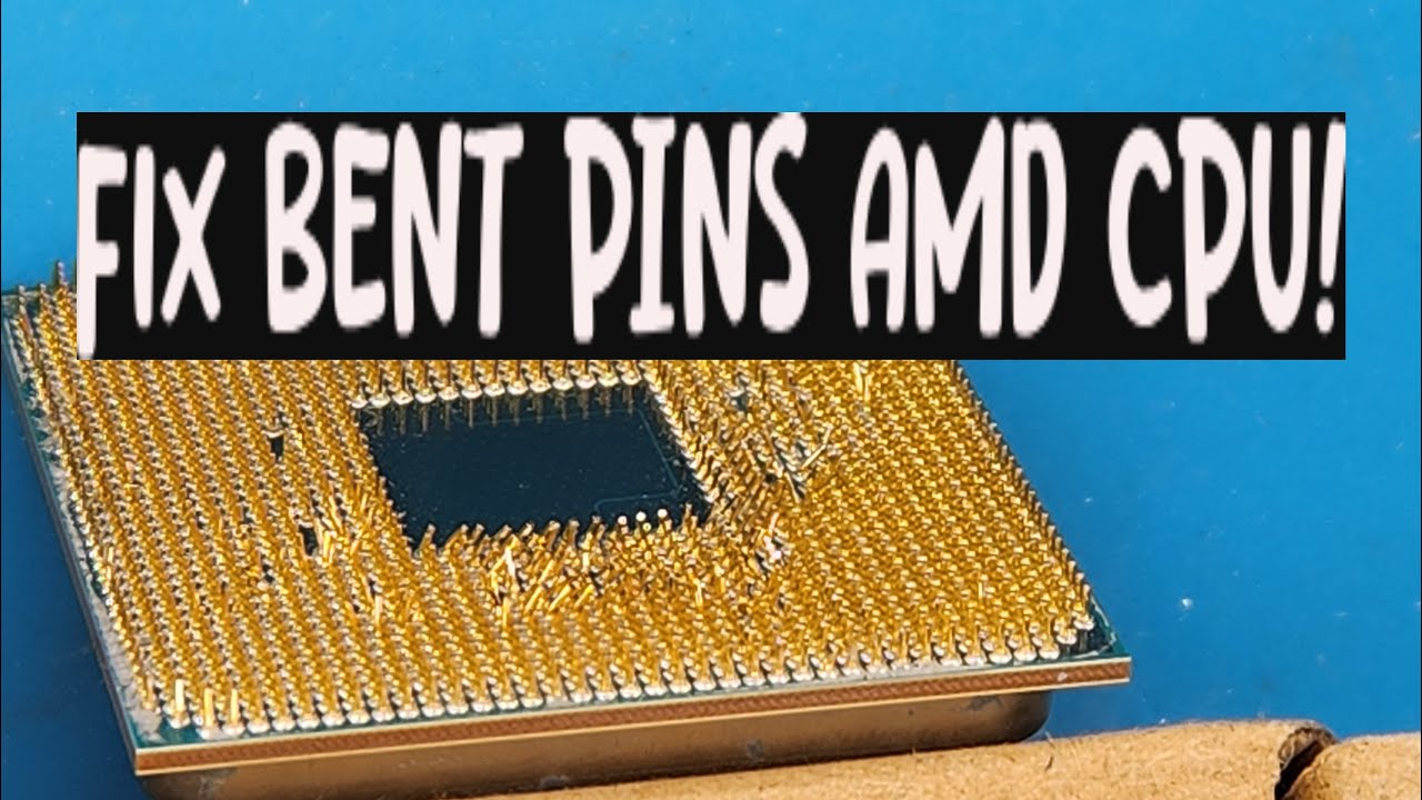 How to repair a bent pin ryzen cpu with only an xacto knife and a screw ...