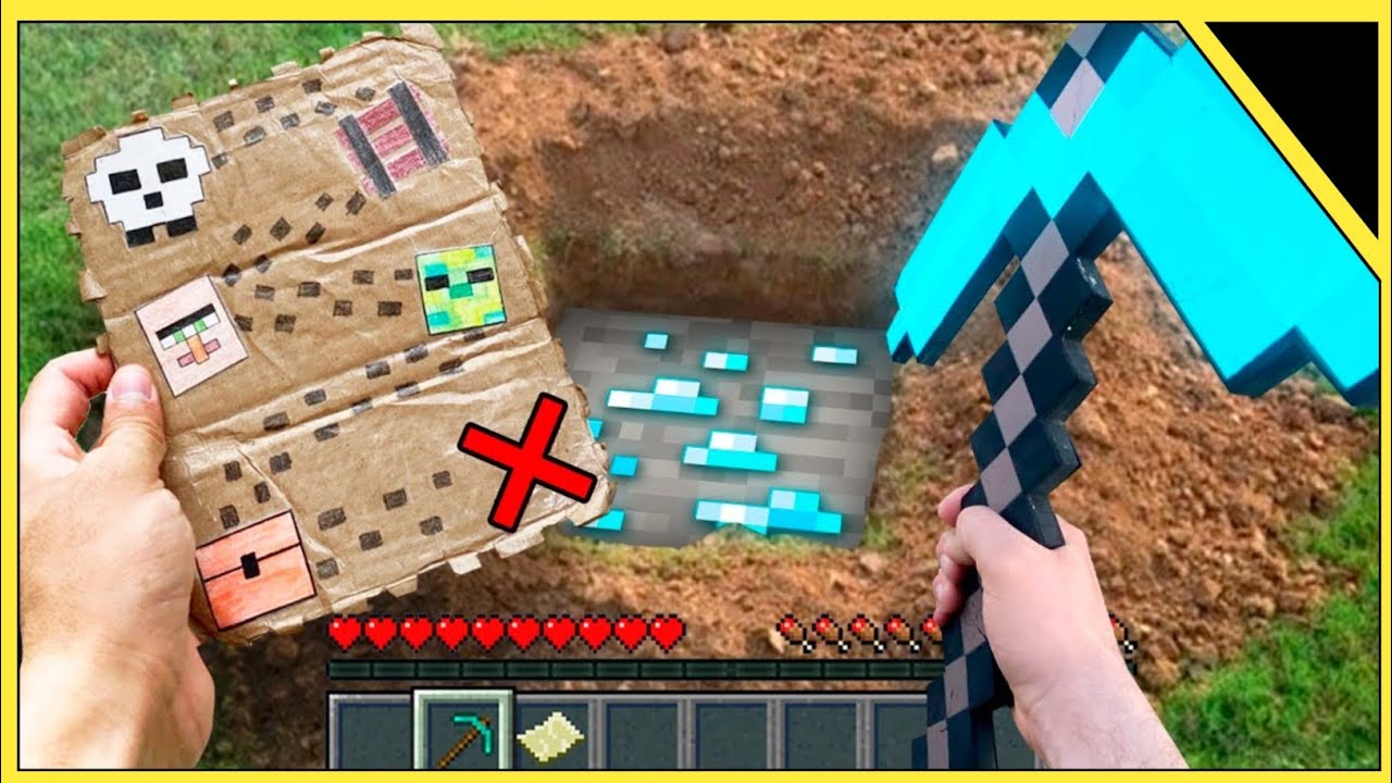 PLAYING MINECRAFT IN REAL LIFE| MINECRAFT POCKET EDITION - YouTube