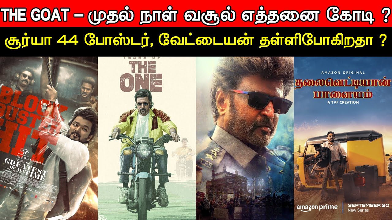 Film Talk | The GOAT Day 1 Boxoffice Report | Suriya 44 Poster ...