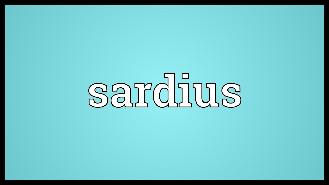 Sardius Meaning - YouTube
