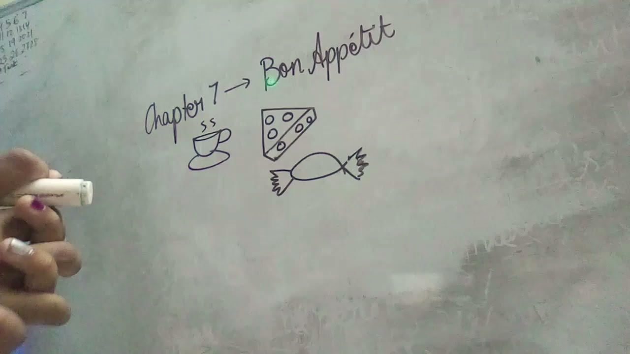 BON APPÉTIT | CLASS 8 | CHAPTER 7 |APPRENONS LE FRANCAIS | BOOK 4 ...
