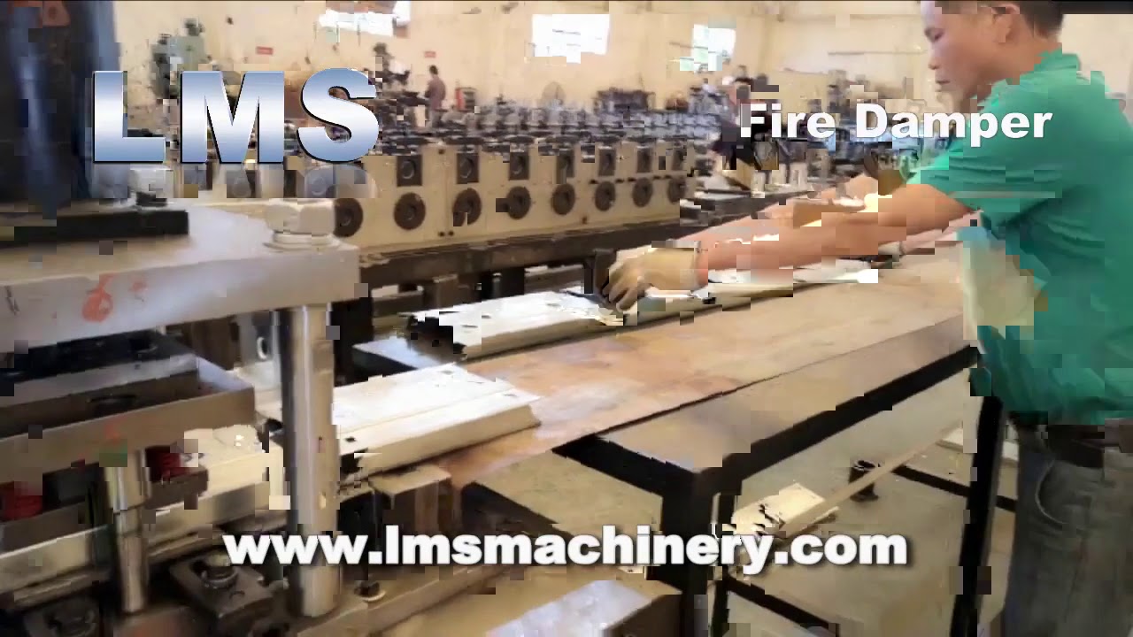 LMS Fire Damper Machine - YouTube