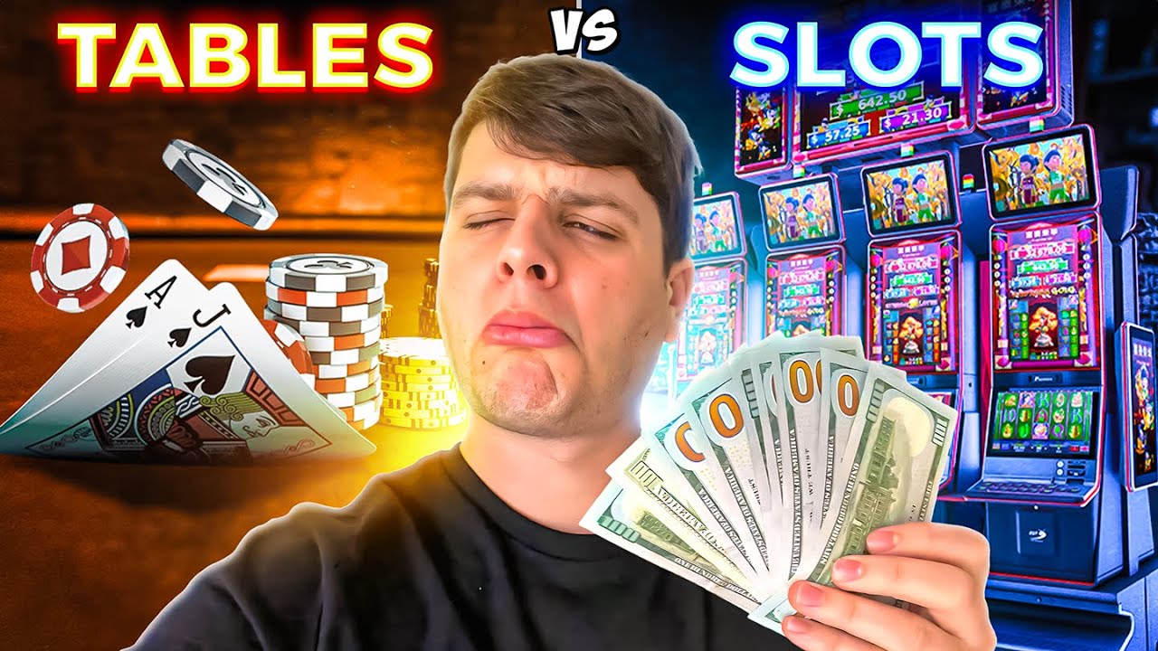 ARE TABLE GAMES OR SLOT MACHINES BETTER?! - YouTube