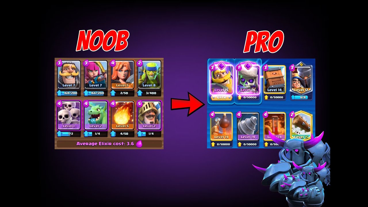 Rising to Royalty: The Epic Noob to Pro Journey in Clash Royale! - YouTube