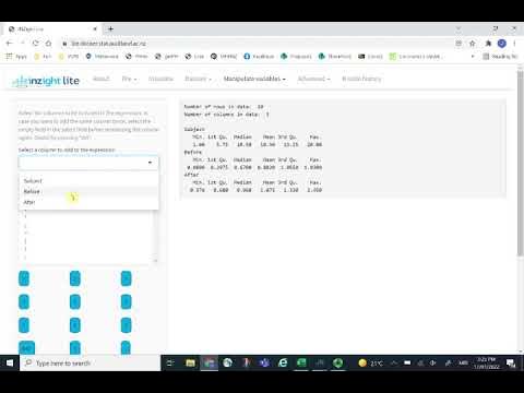 Creating numerical variables in iNZight and Lite - YouTube