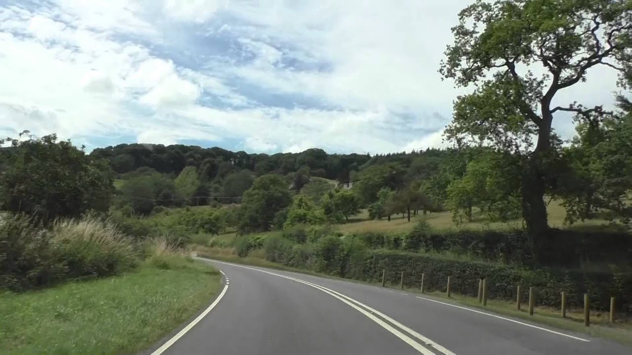 Driving On The A44 From Crown East, Worcester To Bringsty Common ...