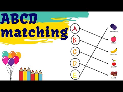 abcd matching, abcd matching game, abcd match the following,abcd match ...