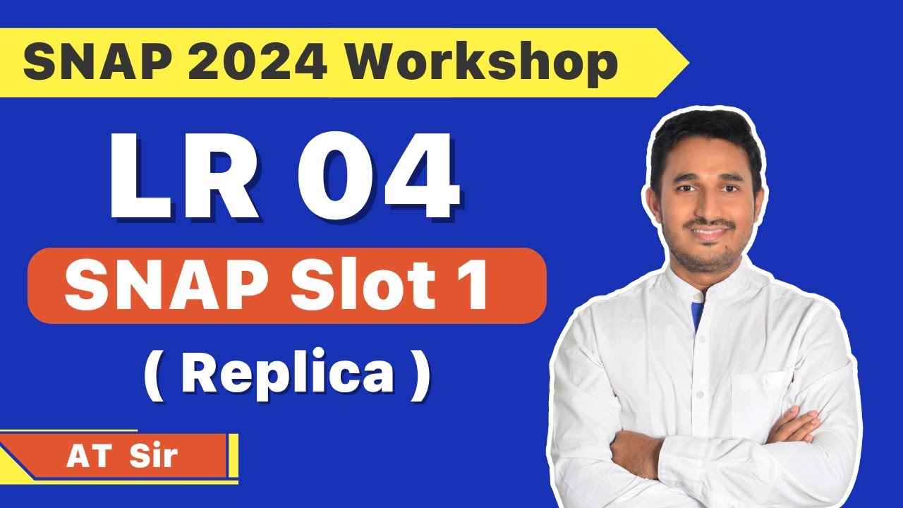 SNAP 2024 - LR Workshop 04 - SNAP Slot 1 (Replica) | Tarkashastra - YouTube