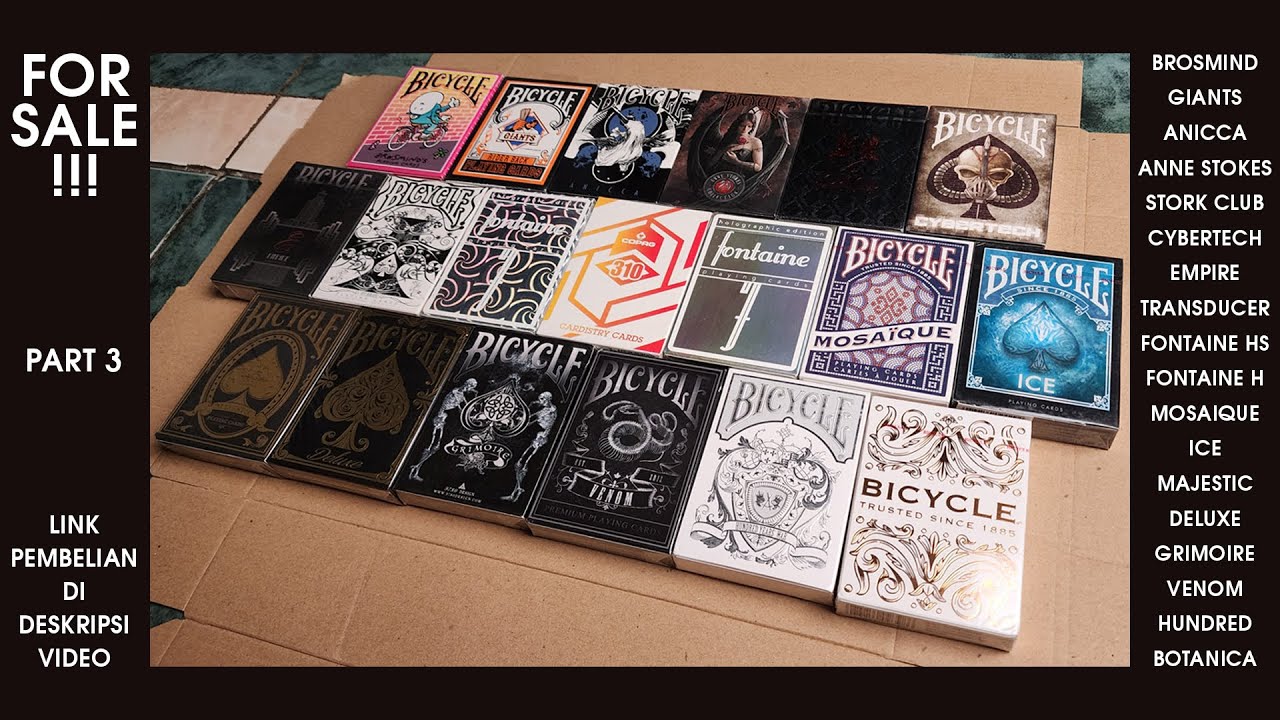 Jual Deck Kartu Remi Koleksi Playing Cards Bicycle Special Limited ...
