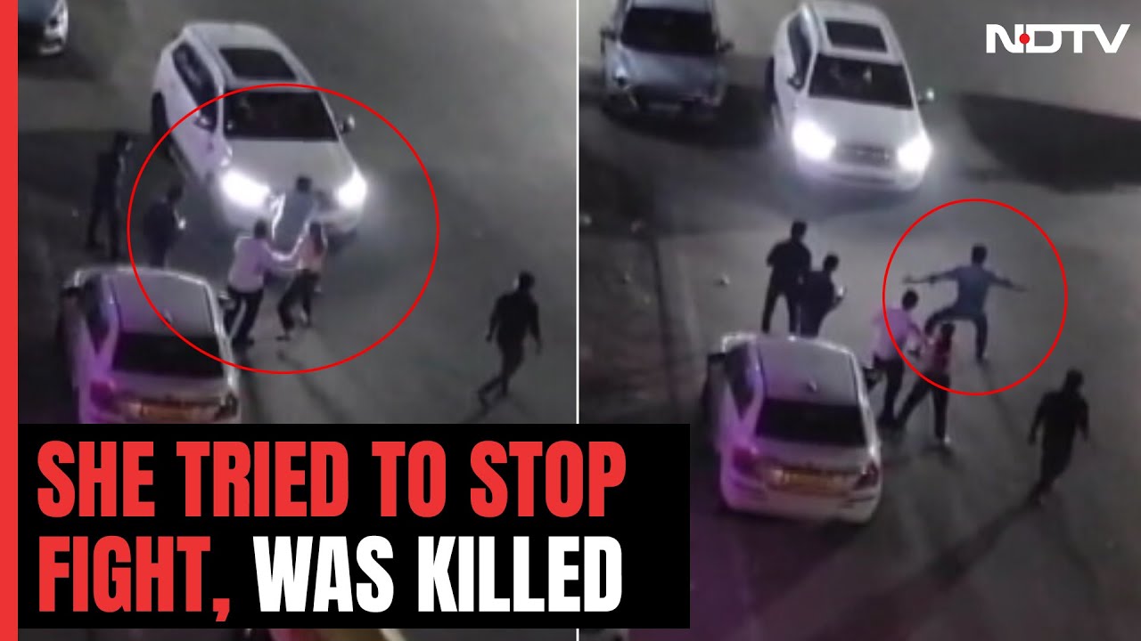 Video Man Runs Over 2 With Car After Argument In Jaipur Woman Dies