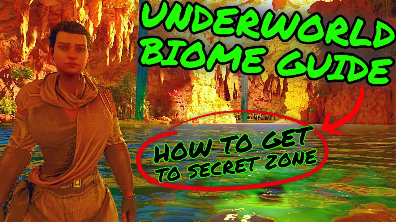 How To Get to The SECRET UNDERWORLD BIOME in The Center On Ark Survival ...