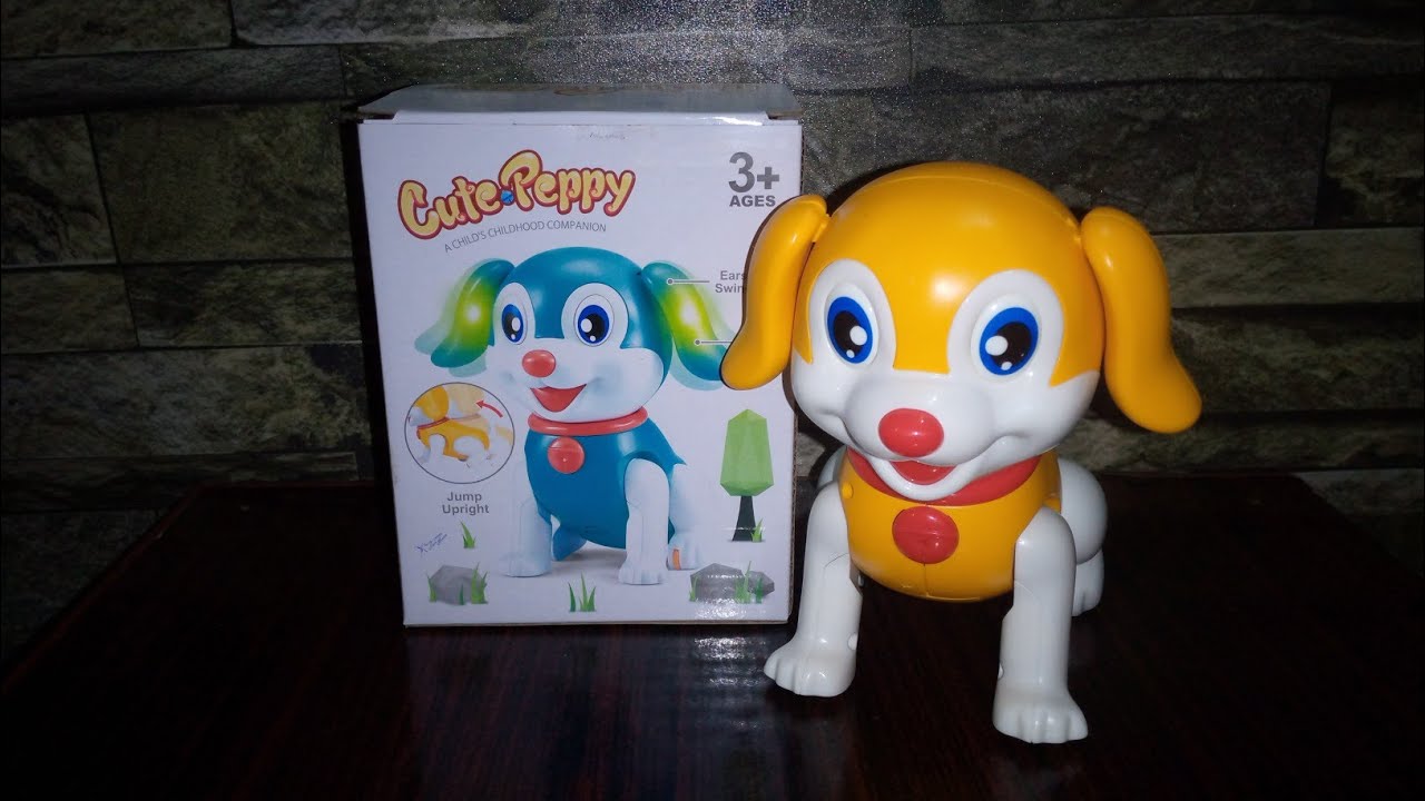Cute Puppy | Dog | Dog with lights and music | Cute Peppy | Toys and ...