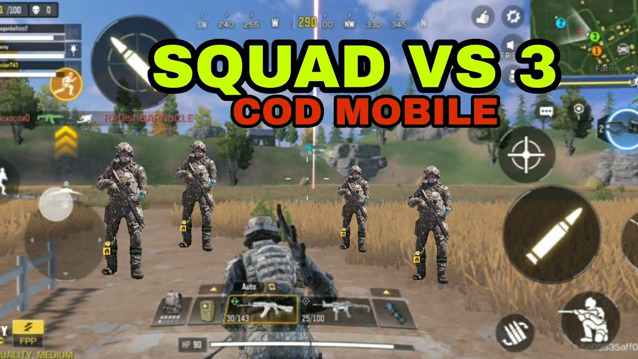 COD MOBILE BATTEL GROUND ||3 VS 4 || GAMEPLAY || with HINDI commentary ...