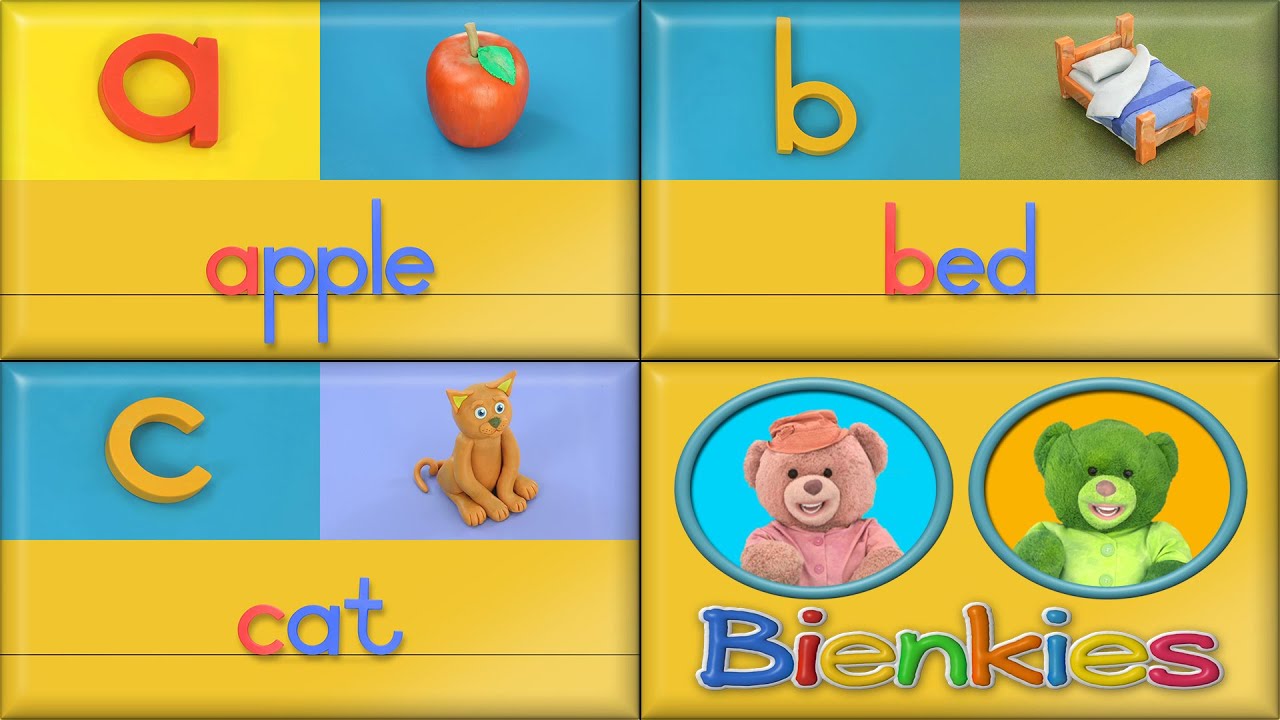 Bienkies Alphabet | a is for apple - abc - YouTube