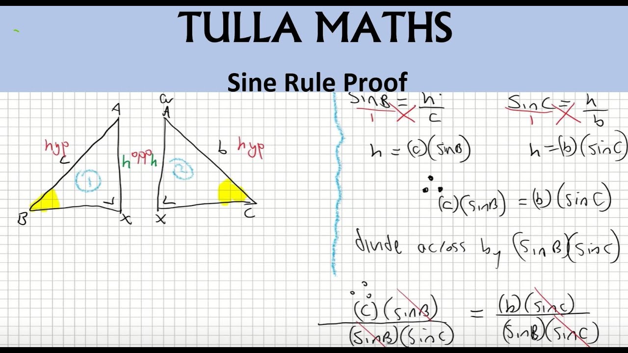 Sine Rule Proof Leaving Cert YouTube