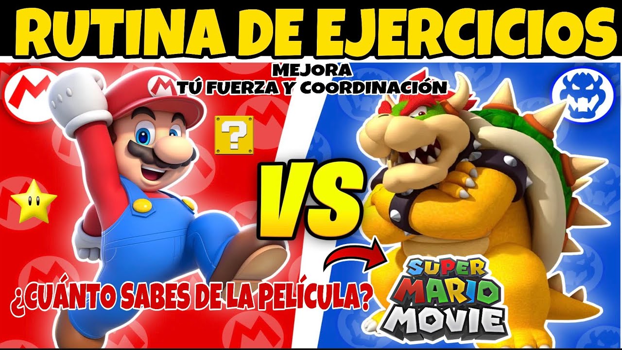¿CUÁNTO SABES DE SUPER MARIO BROS LA PELÍCULA? / MEJORA TÚ FUERZA ...