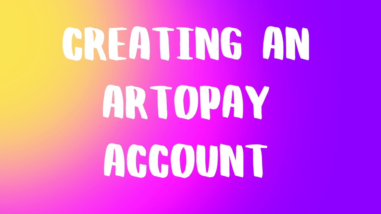 How to create an Artopay account? - YouTube