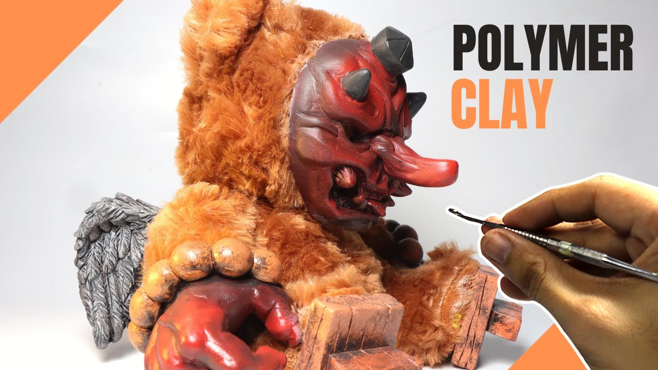 Oni Art Doll | Polymer Clay Sculpting Tutorial | How to use super ...