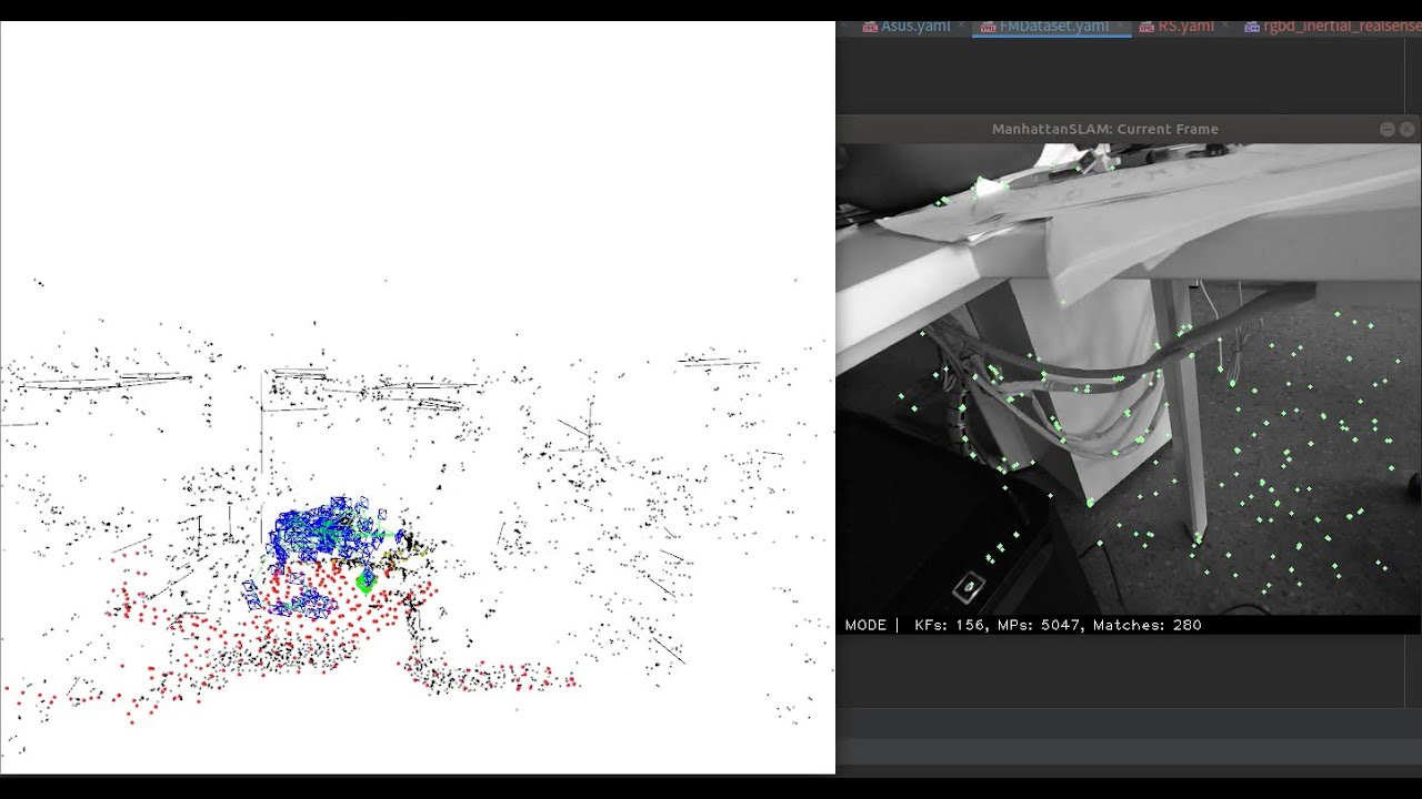 RGB-D Inertial Point-Line-Plane-enhanced Visual-feature SLAM - YouTube