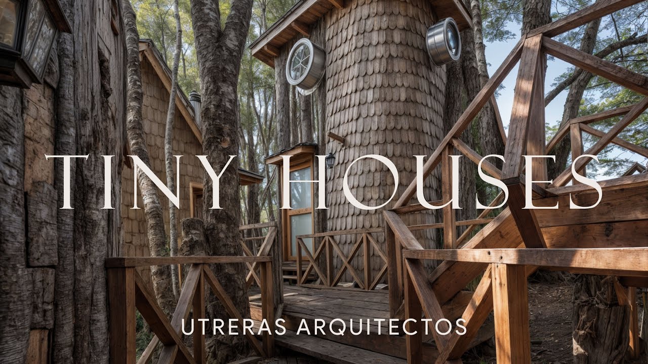 Inside a TINY HOUSE VILLA Among the Trees - YouTube