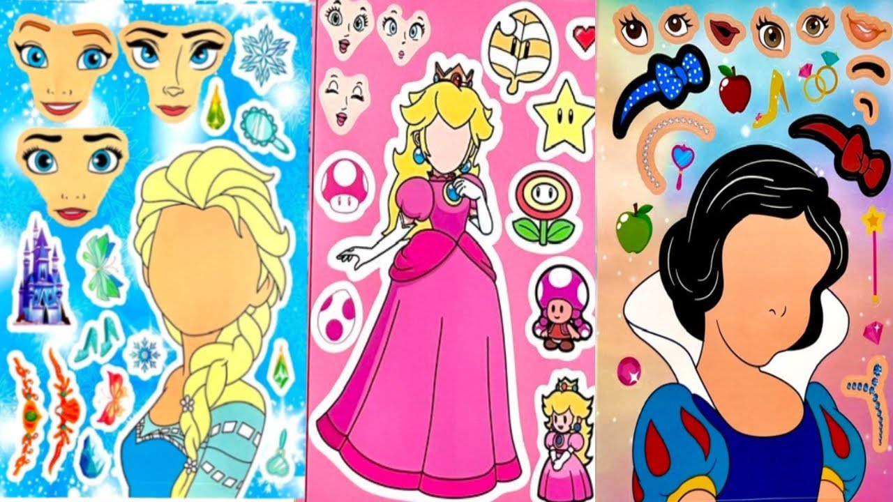 Princess Peach vs Elsa - Super Mario vs Disney Frozen | Decorate with ...