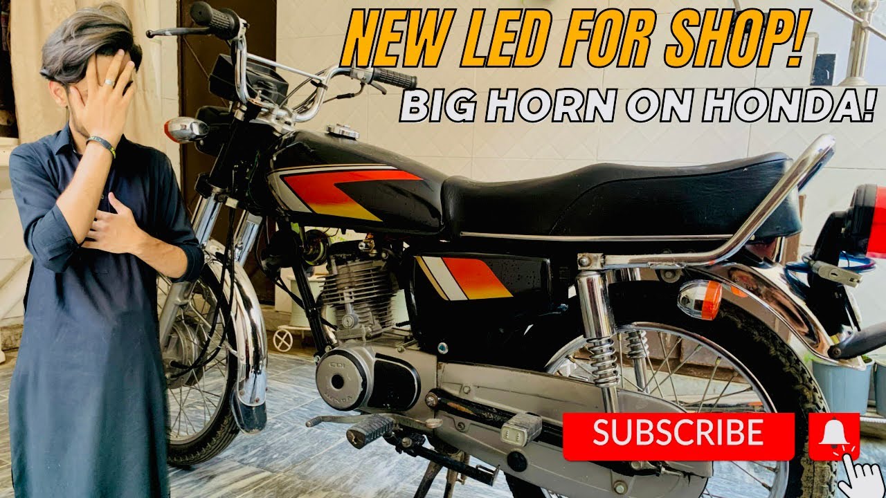 Led k nuksan hgya😔||New big horn on honda🥵||Raja Talha Vlogs ️👑|| - YouTube